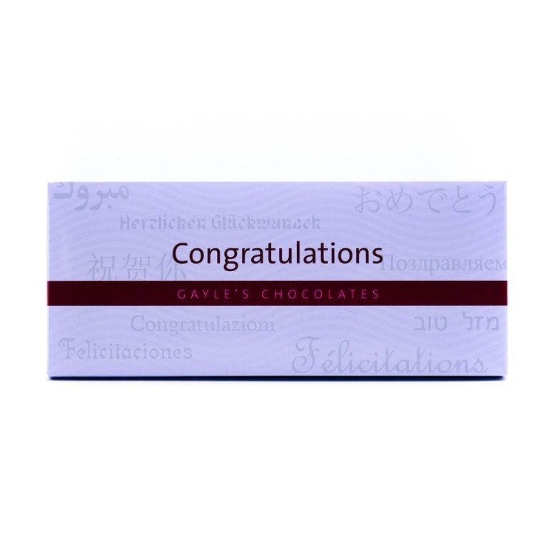 Congratulations Bar | Gayles Chocolates